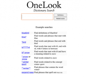 Tech Tip: OneLook Dictionary Search – Michigan Technology Community News