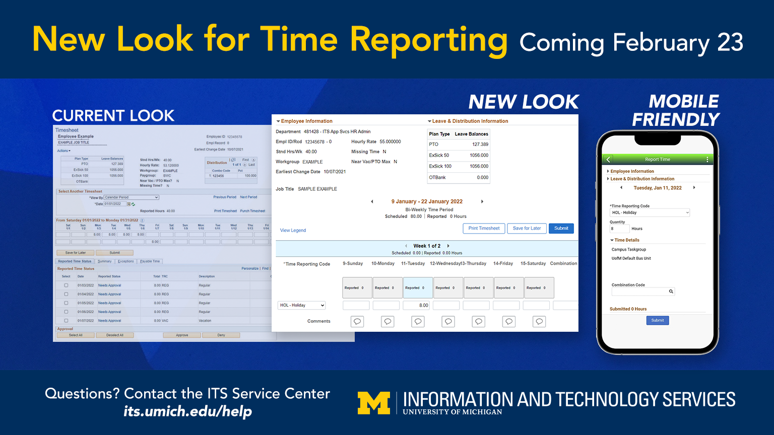 Coming February 23: A new look for time reporting – Michigan Technology ...